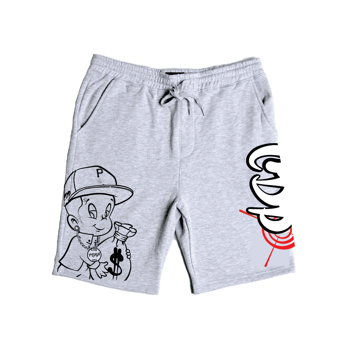 LGHT GRY-CDP x PARKSIDE COLLAB SHORTS – Chasing Dead Presidents Clothing